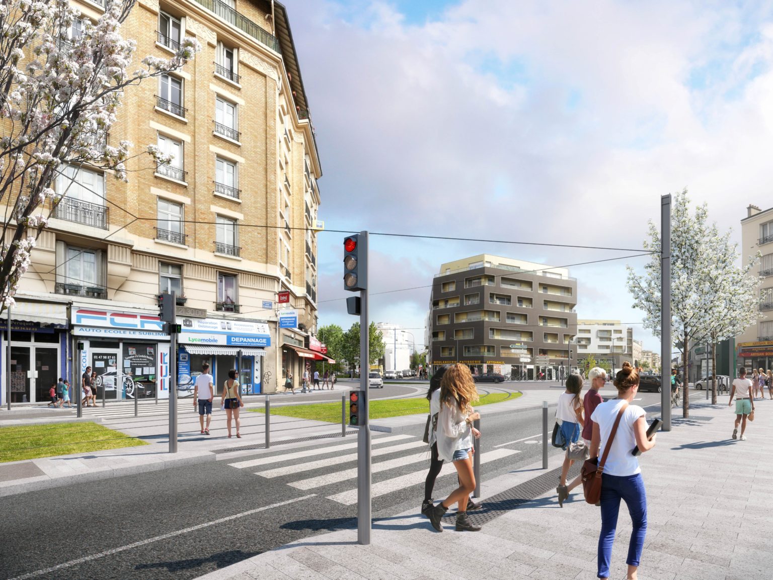 Prolongement du T1 à l'ouest - Asnieres > Colombes: le projet